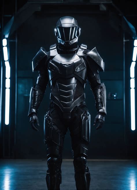 Lexica An Ultrarealistic Full Body Photograph From The Front Of A Futuristic Full Body Armor