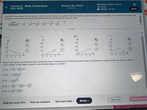 Solved He O Question 20 1056 T Part 2 Of 2 Homework