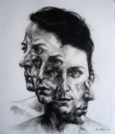 Eulers Gaze Charcoal And Gold Ink On Paper 60cm 54cm Gcse Art Sketchbook Portrait Art