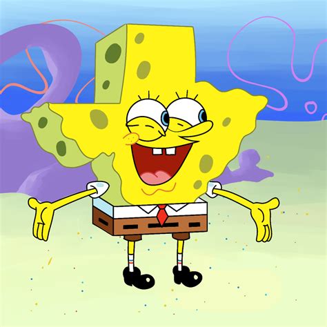 If Texas Spongebob Was Recreated In The Modern Style Art By Me R