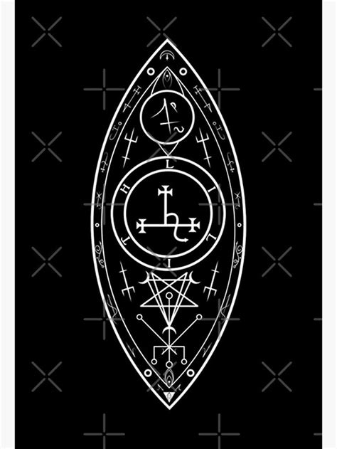 The Grand Seal Of Lilith Demoness Sigil Female Energy Poster For Sale