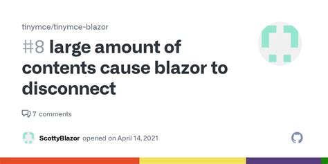 Large Amount Of Contents Cause Blazor To Disconnect Issue 8