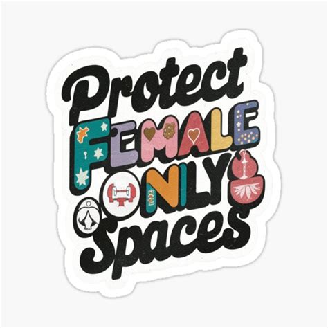 Protect Female Only Spaces Sticker For Sale By Sannty Redbubble