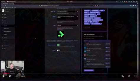 Admin Social Handles Interface Can Span Wider Than Its Container