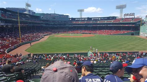 My Seats For My First Red Sox Game Redsox