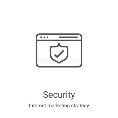 Security Icon Vector From Risk Management Collection Thin Line