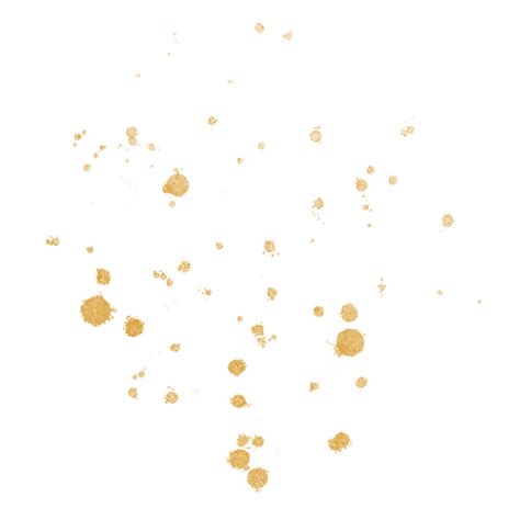 Respingo De Tinta De Respingos De Ouro 11769950 PNG