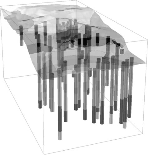 Common 3d Visualisation Of Geo Data Geological Map Plotted On Dtm And