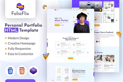 15 Free Responsive Html Css Portfolio Templates Rdesignfreebie