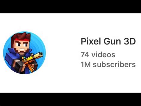 Pixel Gun D Hit A Million Subscribers On Youtube Youtube