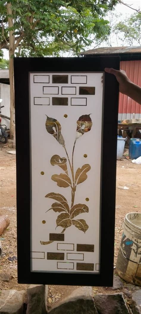 Eching Galss Art Glass Etching Designs Floral Illustration Vintage