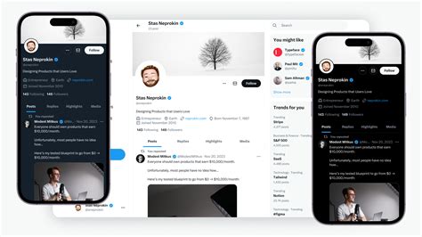 X Twitter Profile Template Multi Theme Design In Figma Figma
