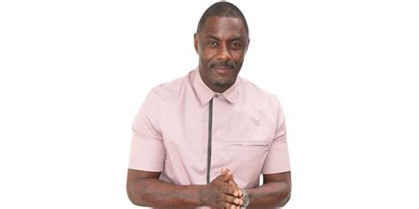 Idrissa Akuna Elba Pink Outfit Half Body Buddy Celebrity Cutouts