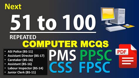 SOLUTION Ppsc Past Paper Computer Mcqs Part Studypool
