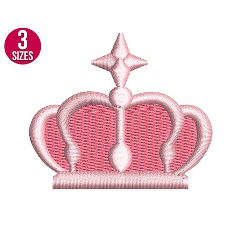 Mini Crown Machine Embroidery Design Queen Princess Crown Inspire