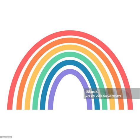 화려한 무지개 Lgbt의 귀여운 상징 흰색 배경에 고립된 벡터 그림입니다 Lgbt 프라이드의 달에 대한 스톡 벡터 아트 및 기타