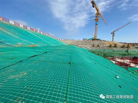 管廊边坡支护防护新技术采用绿色格栅布绿色格栅复布装配式放坡防护施工 哔哩哔哩