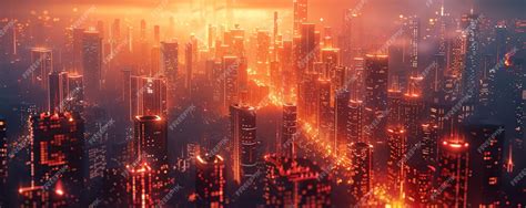 Premium Photo Cybernetic Cities Evolving Dynamically Based Background