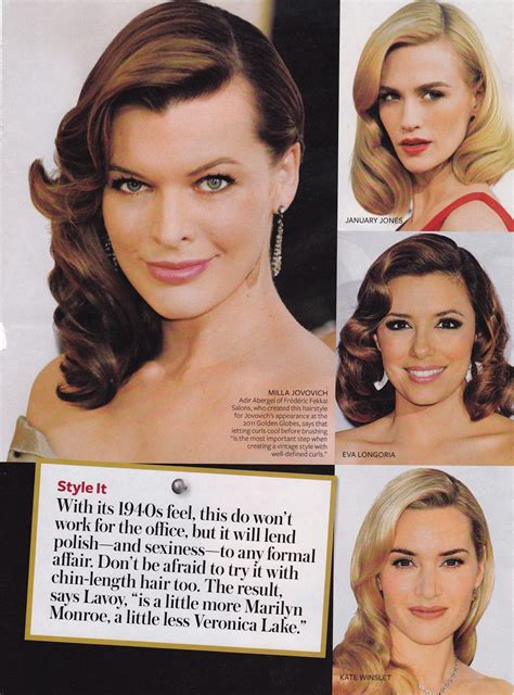 Veronica Lake Inspired Hair Is Instyle Glamamor