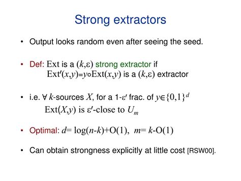 Ppt Randomness Extractors And Their Many Guises Powerpoint Presentation