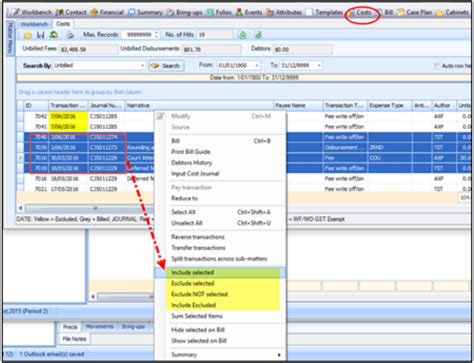 exclude include cost entries lawmaster support