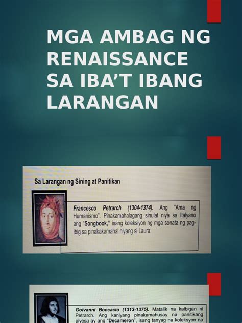 Renaissance Sa Larangan Ng Sining Verhoed Larangan