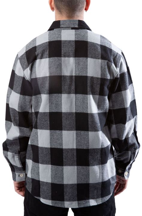 Rothco Heavyweight Plaid Flannel Shirt 4690 Grey Karmaloop