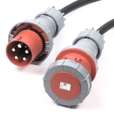 125 Amp 400v 3 Phase Ceeform Lead Manufactured With H07rn F Mains Cable
