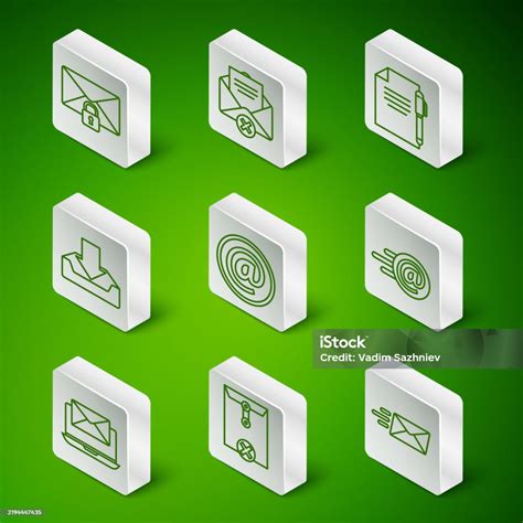 라인 익스프레스 봉투 삭제 메일 메시지 잠금 비밀번호 및 이메일 다운로드 받은 편지함 노트북 및 아이콘을 설정합니다 벡터 3차원 형태에 대한 스톡 벡터 아트 및 기타 이미지