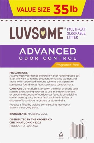 Luvsome® Advanced Odor Control Fragrance Free Multi Cat Scoopable Cat