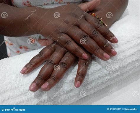 Hands Manicure Nail Polish Massage Stock Image Image Of Massage