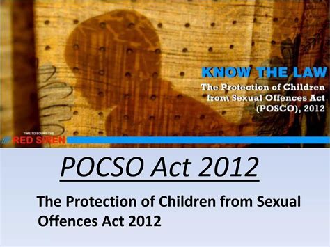 POCSO ACT 2012 PPTX