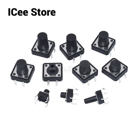 20pcs Tactile Tact Push Button 12x12 12 12 4 3mm 5mm 6 7 8 9 10 11 12