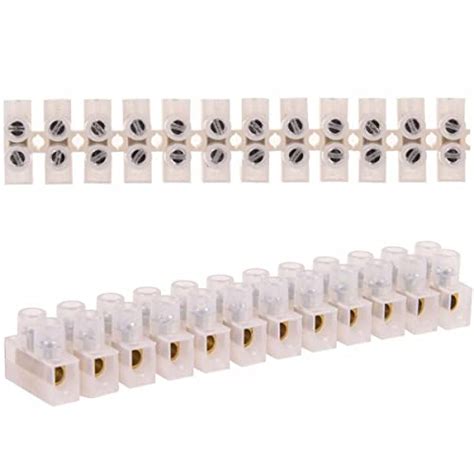 12 Way Electrical Terminal Blocks Connector Strip 30 Amp Terminal Block