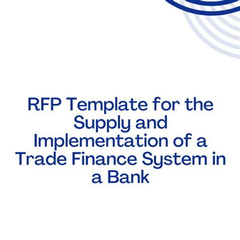 Rfp Template For The Implementation Of Enterprise Resource Planning Erp System In A Bank