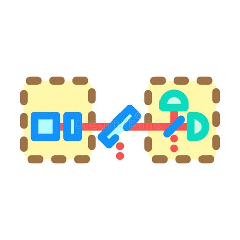 Communication Quantum Technology Color Icon Vector Illustration Stock Vector Illustration Of