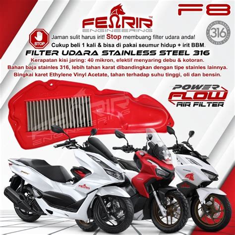 Jual Filter Udara PCX 160 Filter Udara Vario 160 ADV 160 Stainless