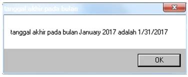 Tutorial Visual Basic Mengetahui Tanggal Akhir Bulan Nofwan