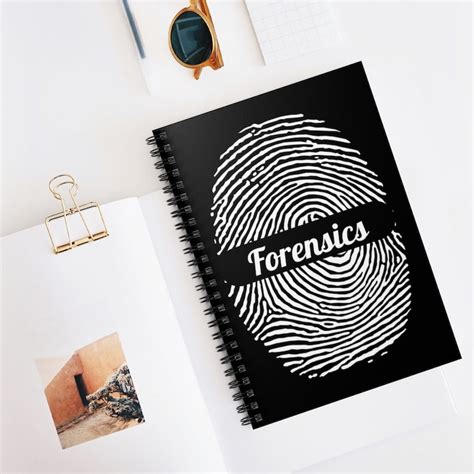 Forensic Science Journal Forensics Spiral Notebook Crime Etsy