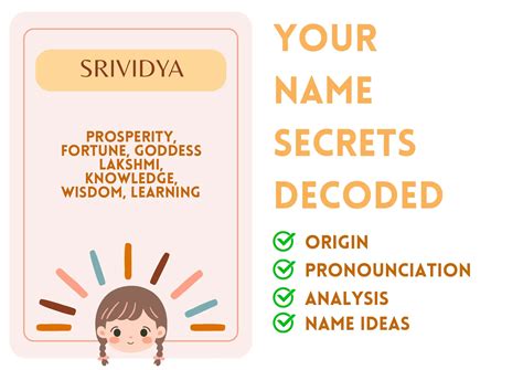 Srividya Hindu Girl Name Meaning And Pronunciation