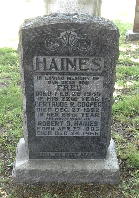 Robert Orley Haines 1885 1966 Find A Grave Memorial