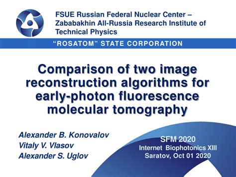 Pdf Comparison Of Two Image Reconstruction Algorithms For Early Photon Fluorescence Molecular