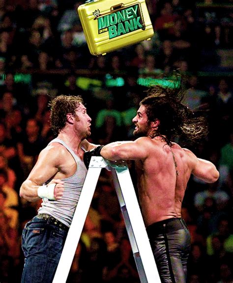 Dean Ambrose And Seth Rollins At Money In The Bank 2014 Seth Rollins
