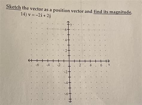 Solved Sketch The Vector As A Position Vector And Find Its Chegg