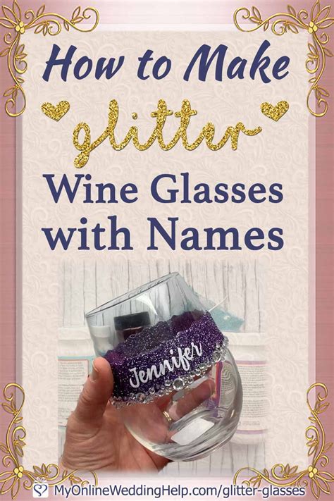 Diy Personalized Glitter Wine Glasses 5 Steps Artofit