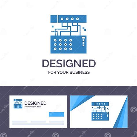 Creative Business Card And Logo Template Analog Connection Device Module Sound Vector