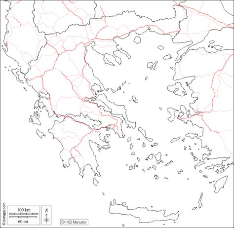 Mapa Politico Mudo De Grecia Mapa Fisico