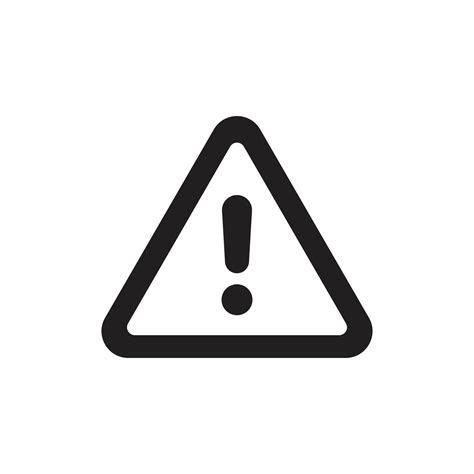 Eps10 Black Vector Danger Notice Or Risk Icon Isolated On White