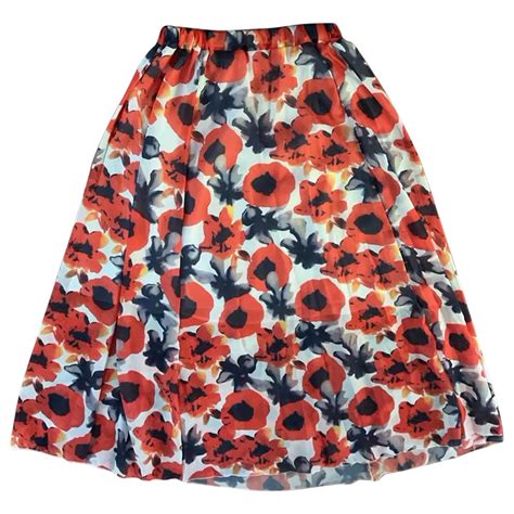 Skirts For Women Midi Length Elastic Waist A Line Maxi Skirt With