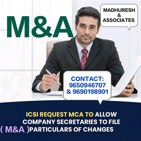 Madhuresh And Associates On Linkedin Icsi Mca Company Secretaries